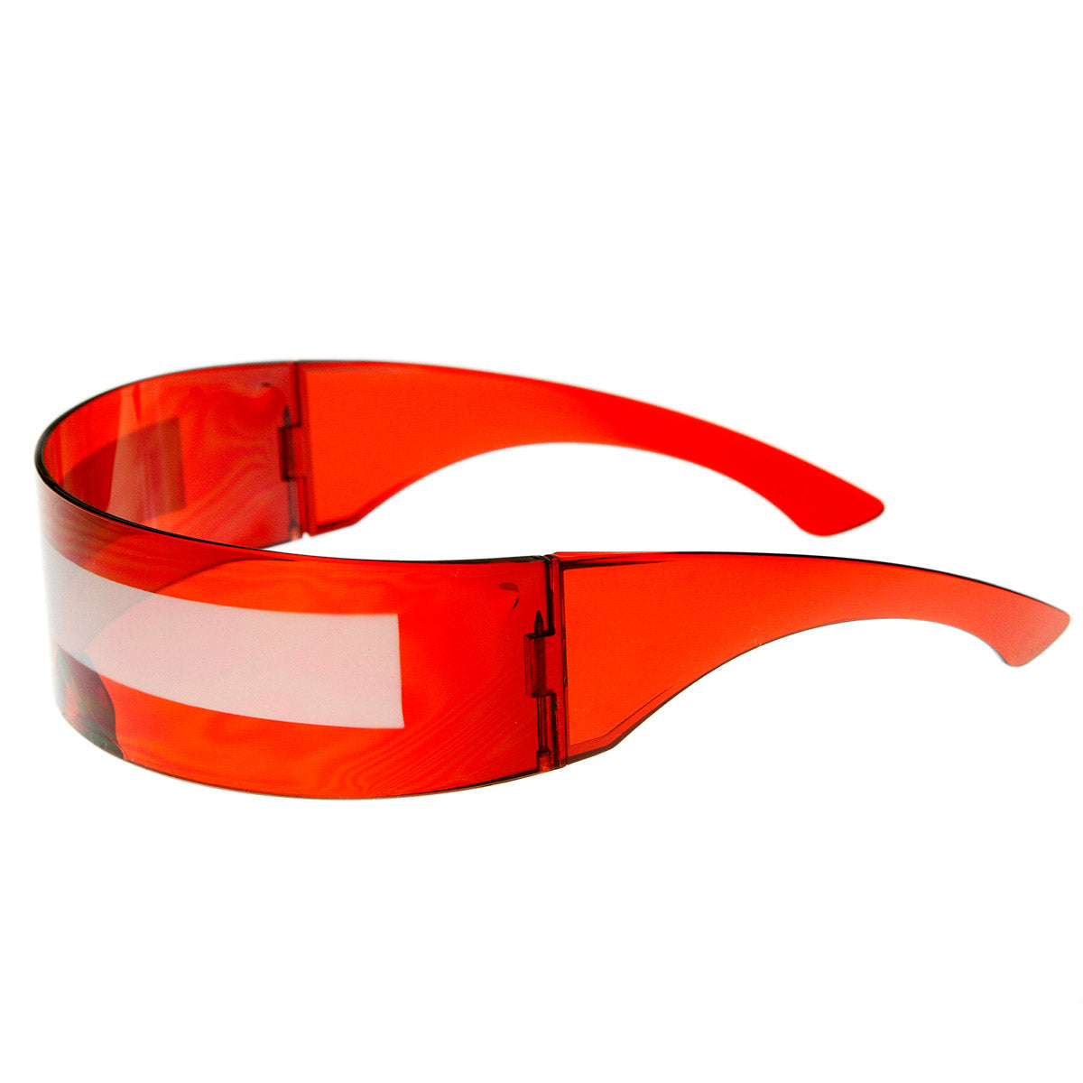 Futuristic Monoblock Daft Punk Wrap Shield Sunglasses - sunglass.la