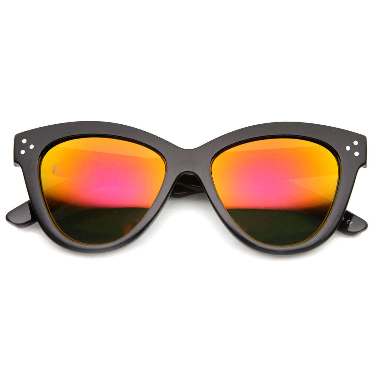 Womens Cat Eye Sunglasses With Uv400 Protected Mirrored Lens Sunglass La