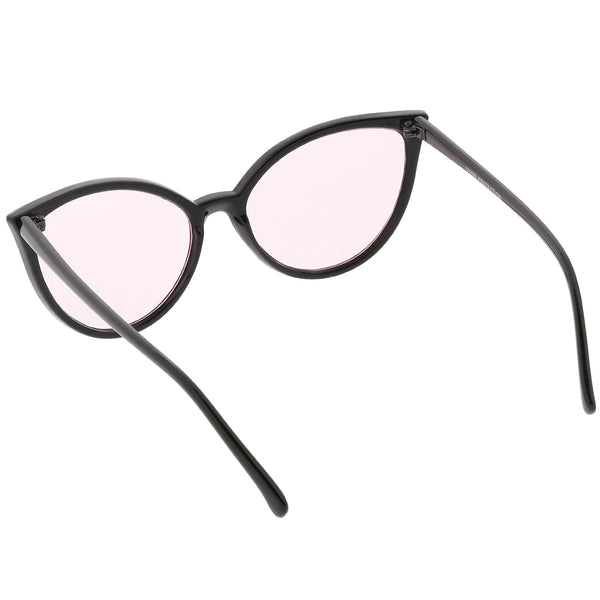 Unique Slim Cat Eye Sunglasses Round Color Tinted Lens 54mm Sunglass La